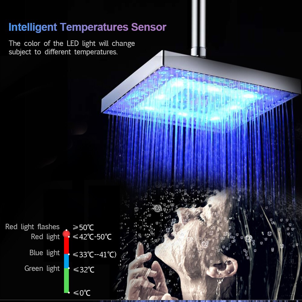 LED Light Rain Shower Head Automatic RGB Color Cha... – Grandado