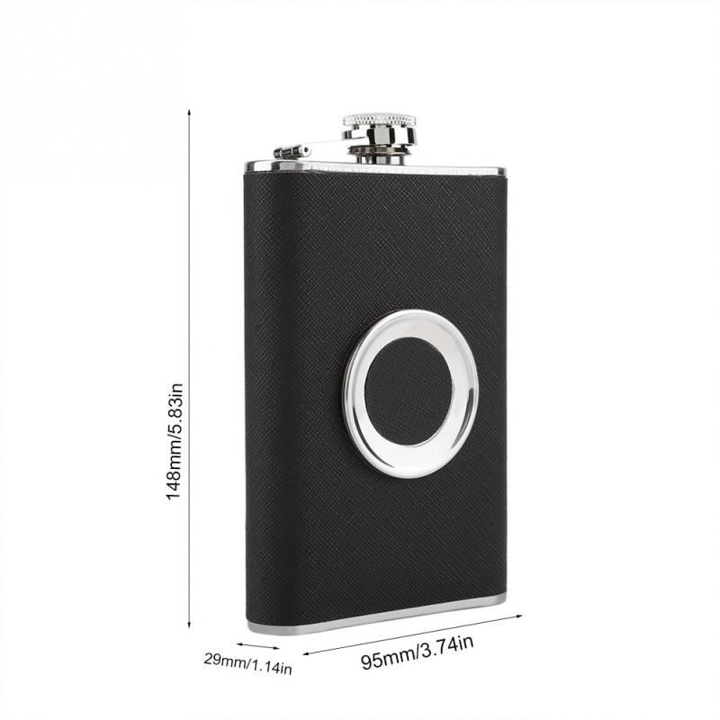 8 oz Shot Flask with Built-in Collapsible Shot Gla... – Vicedeal