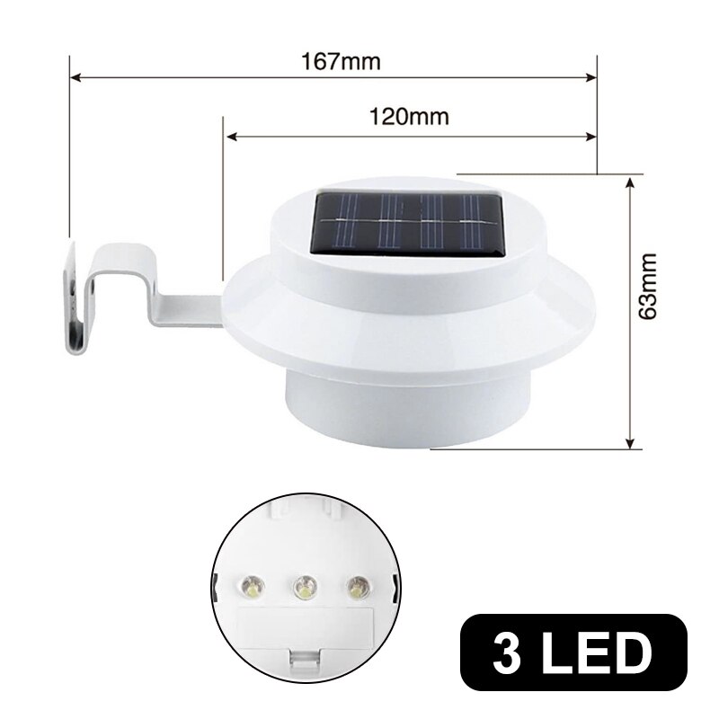 Outdoor PIR Motion Sensing Solar Light Fence IP44 ... – Grandado