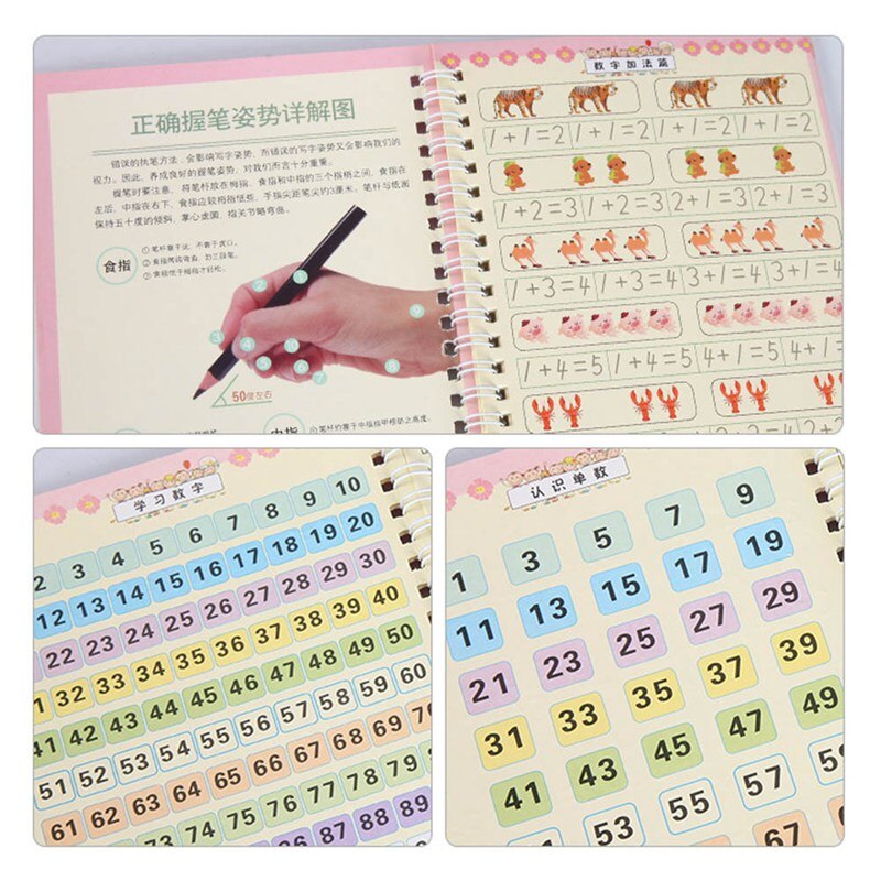 Groove-libro de escritura para caligrafía para niñ... – Grandado