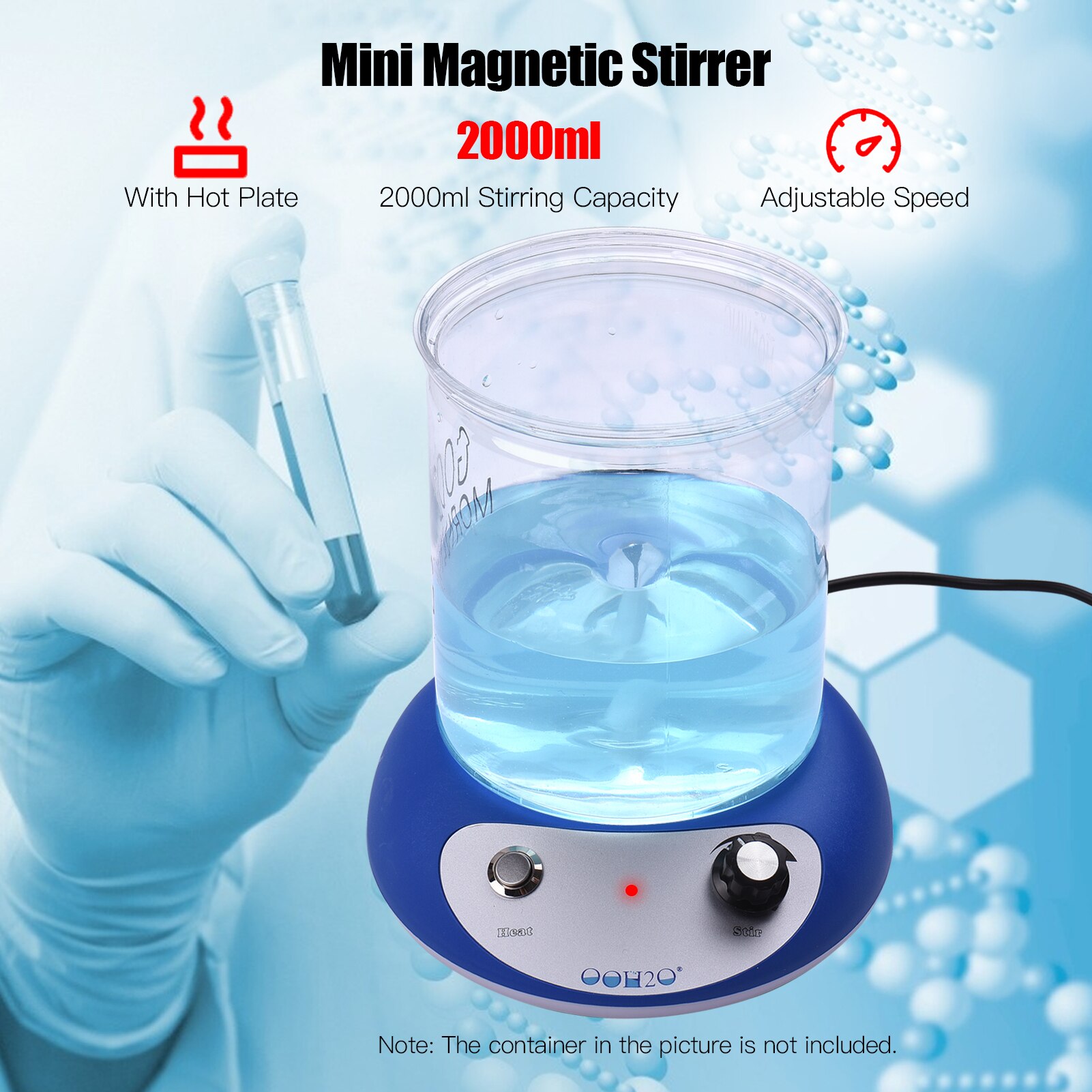 Mini Magnetic Stirrer Plate Mixer Heating Stirring... – Vicedeal