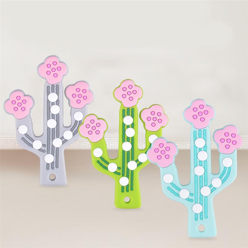 Baby Boys Girls Cactus Silicone Teether Baby Teeth... – Vicedeal