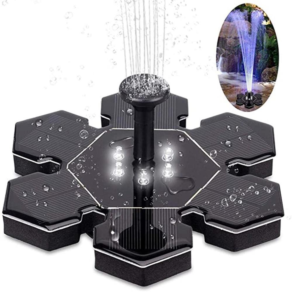 Solar Fountain LED Flower Ice Solar Fountain Float... – Grandado