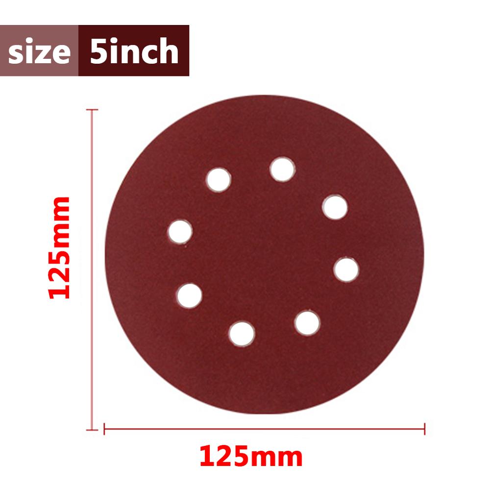 100pcs 5Inch 125mm Round Shape Sanding Discs Sandp... – Vicedeal