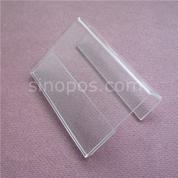Acrylic Shelf Talker, hanging sign Holder fold bac... – Grandado