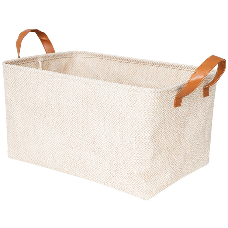 Cesta de almacenamiento de yute trenzado plegable,... – Grandado