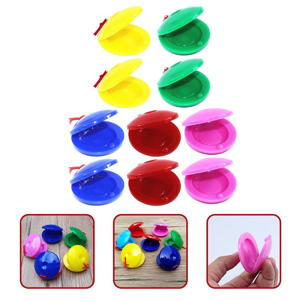 10Pcs Kinderen Castanet Plastic Castanet Speelbal ... – Vicedeal