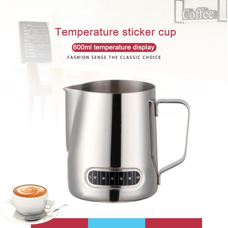 600Ml Milk Frothing Jug With -In Thermometer Stain... – Grandado