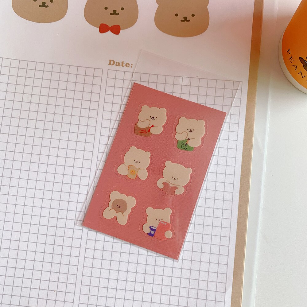 Korean Series INS Simple Cute Little Bear Students... – Vicedeal