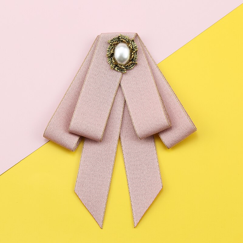 Bowties Bows Tie Brooch Fabric Crystal Pins Brooch... – Grandado