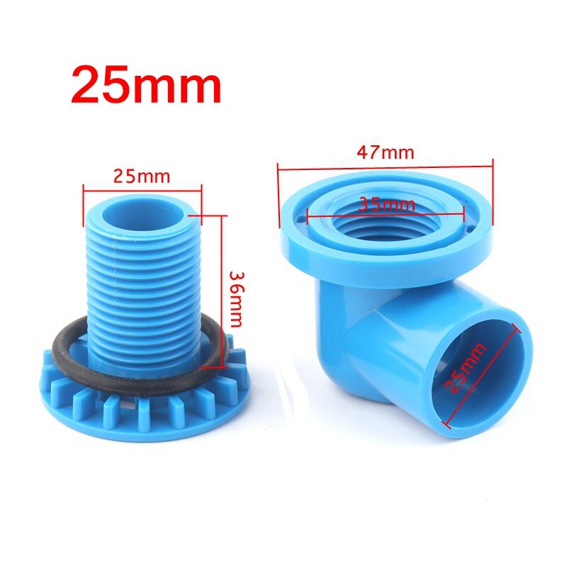 10pcs PVC 20mm 25mm Aquarium Elbow Straight Gewric... – Vicedeal