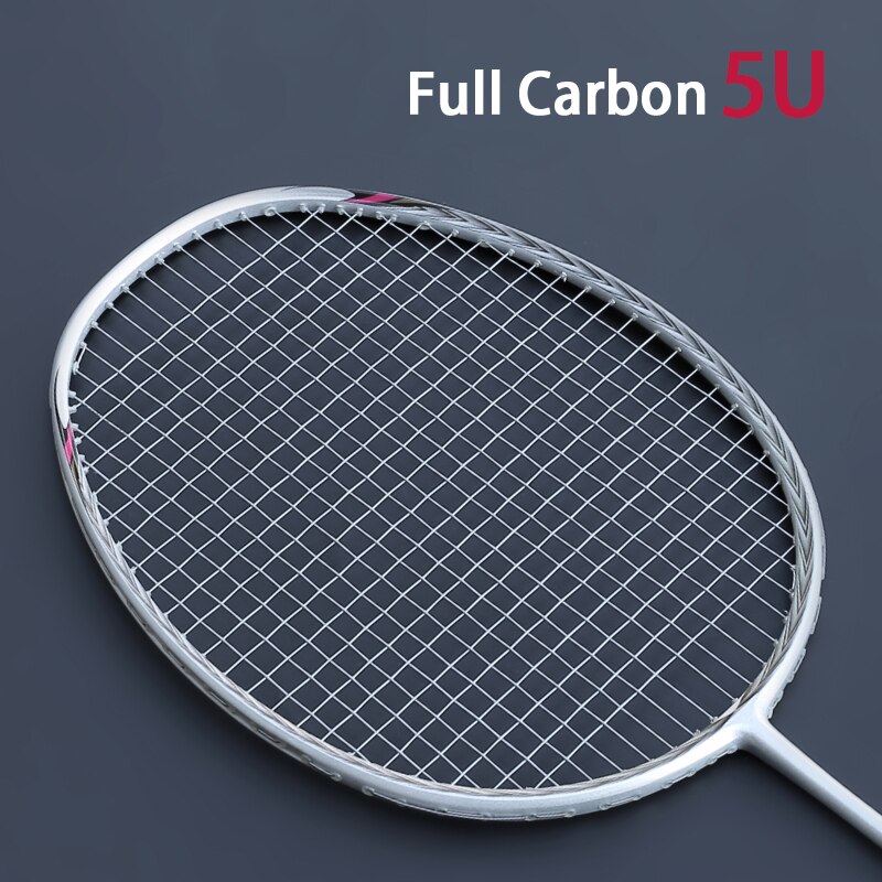 Carbon Badminton Rackets Padel Super Light 5U Rack... – Grandado