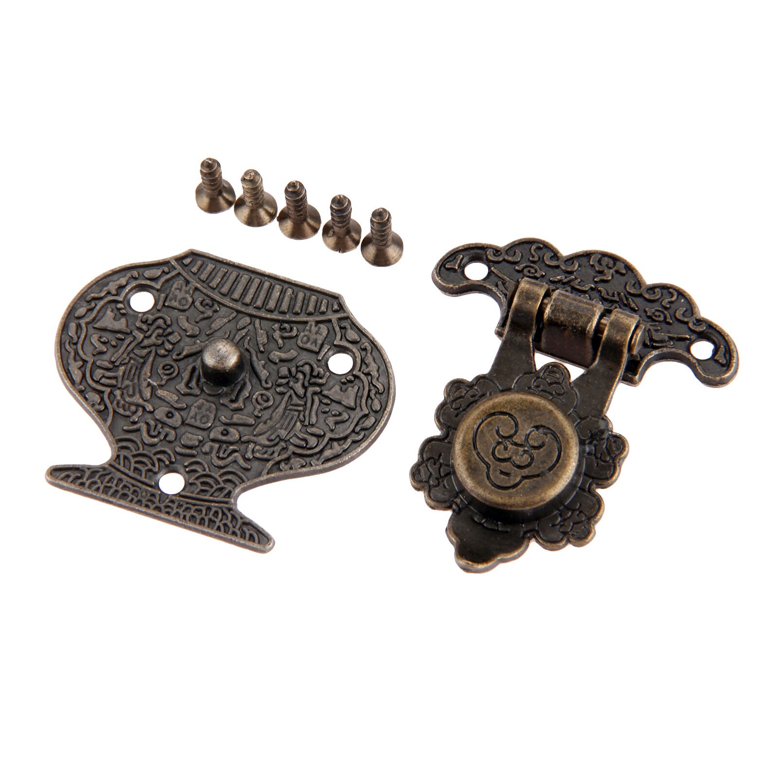 Antique Wood Box Latch Clasp Funiture Vintage Deco... – Vicedeal