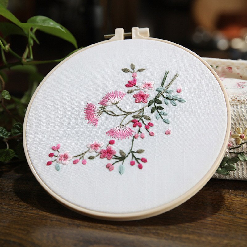 DIY Easy Embroidery Kit with Hoop for Beginner Flo... – Grandado