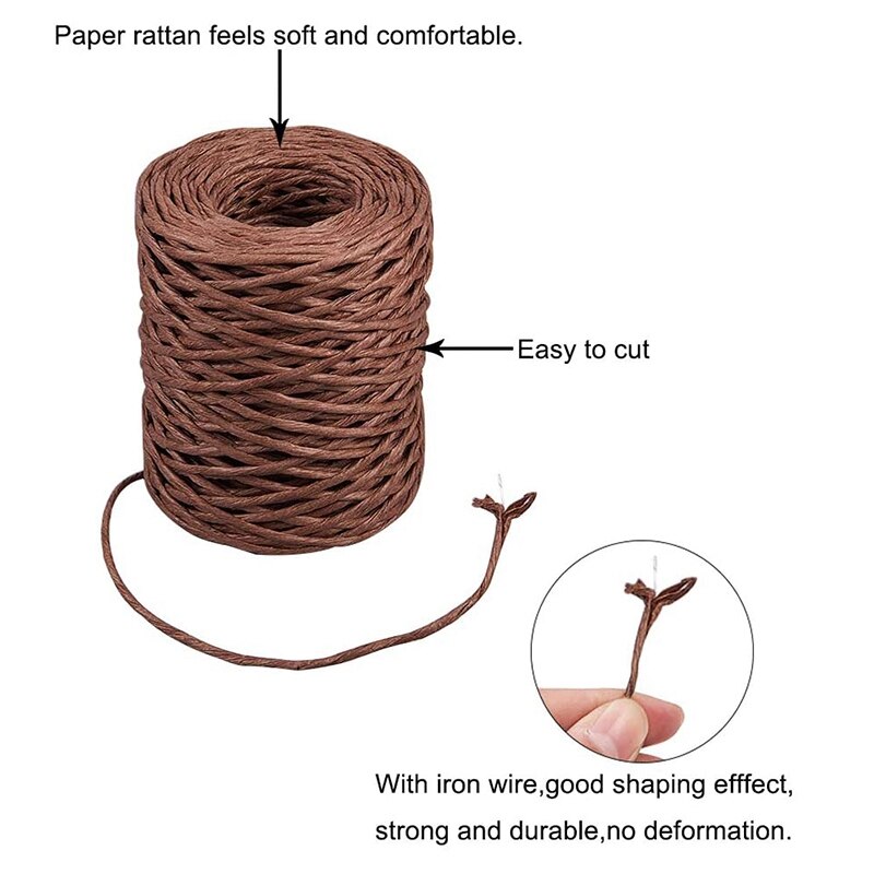 4 Rolls 2mm 50 Yards Floral Wire Vine Wire Bind Wi... – Grandado