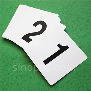 Plastic Number Cards 4", vinyl table numbers card ... – Grandado