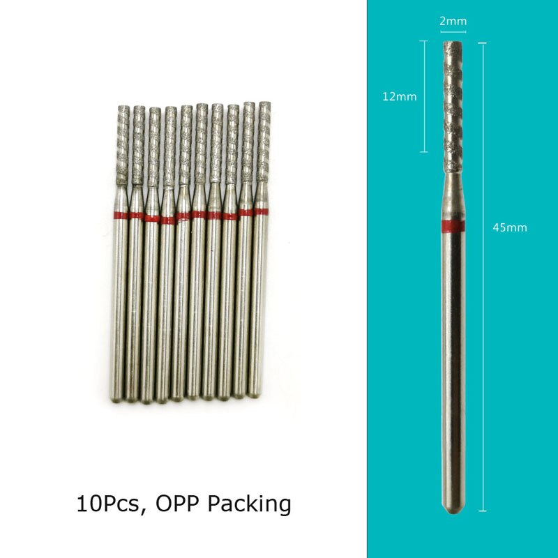 HYTOOS 10Pcs Tornado Flame Nail Drill Bits Diamond... – Grandado