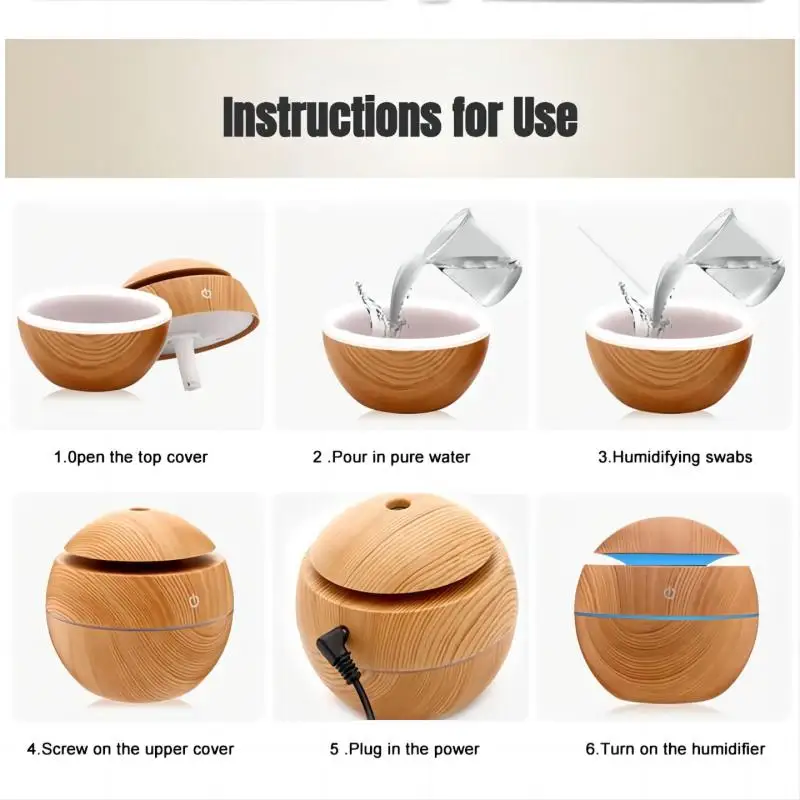 USB Ultrasonic Cool Mist Sprayer Essential Oil Fra... – Grandado