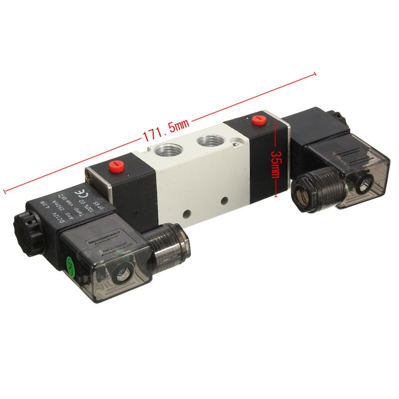 12V Pneumatic Electric Solenoid Valve 5 Way 2 Posi... – Grandado