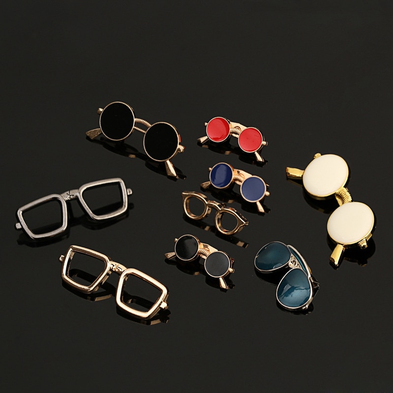 Beard Enamel Pin Glasses Brooch Lapel Pins For Men... – Vicedeal