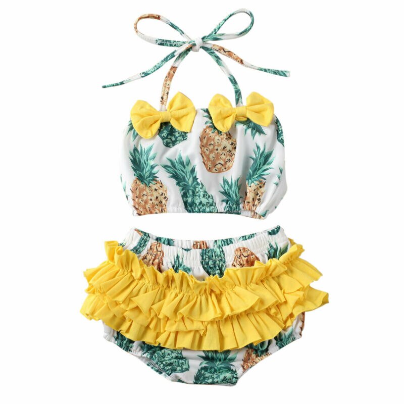 Summer Kids Baby Girl Children Bikini Sets Pineapp... – Vicedeal