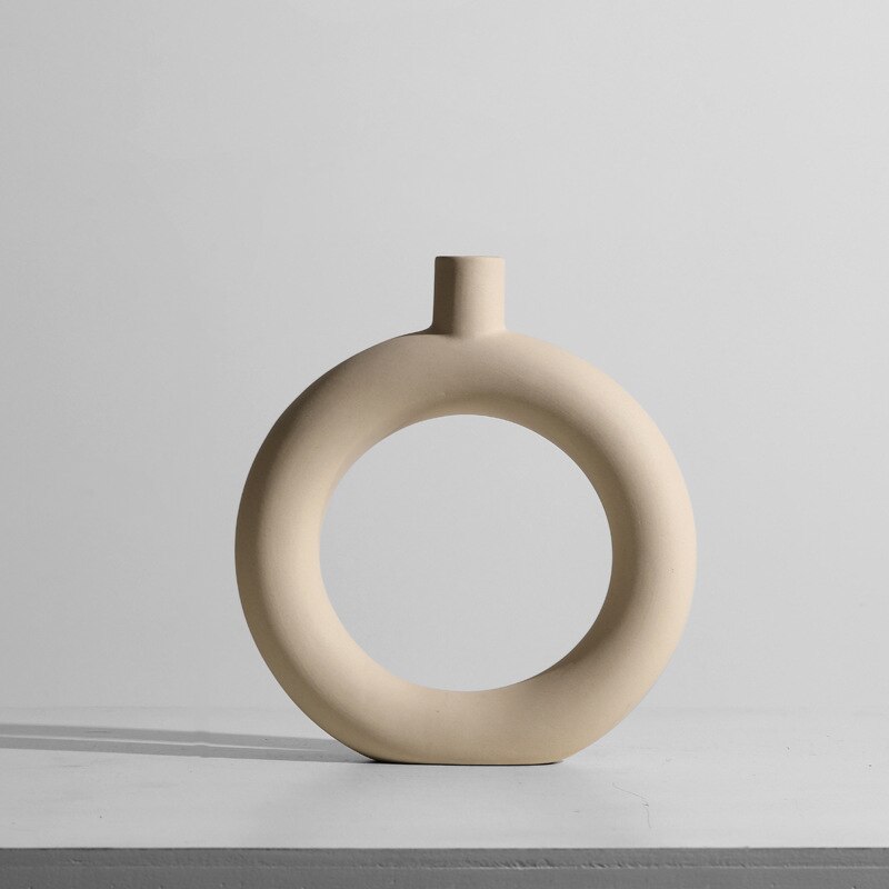 Chinese Style Simple Primitive Ceramics Flower Arr... – Grandado