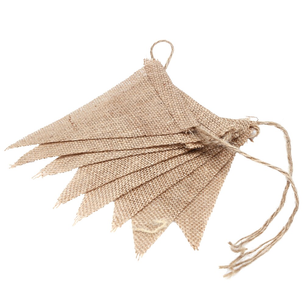 3m Vintage Jute Hessian Burlap Bunting Photography... – Vicedeal
