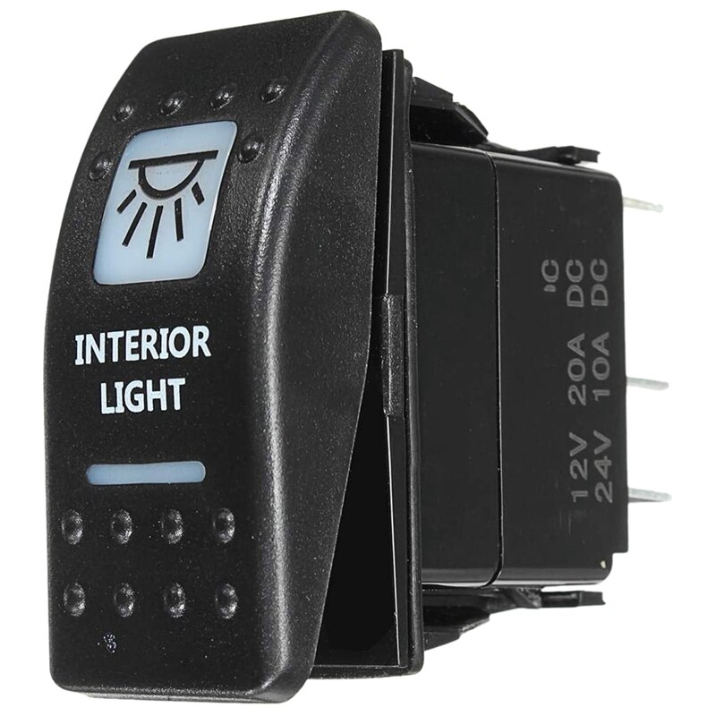 1Pcs Interieur Light Rocker Switch Wit Voor Utv At... – Vicedeal