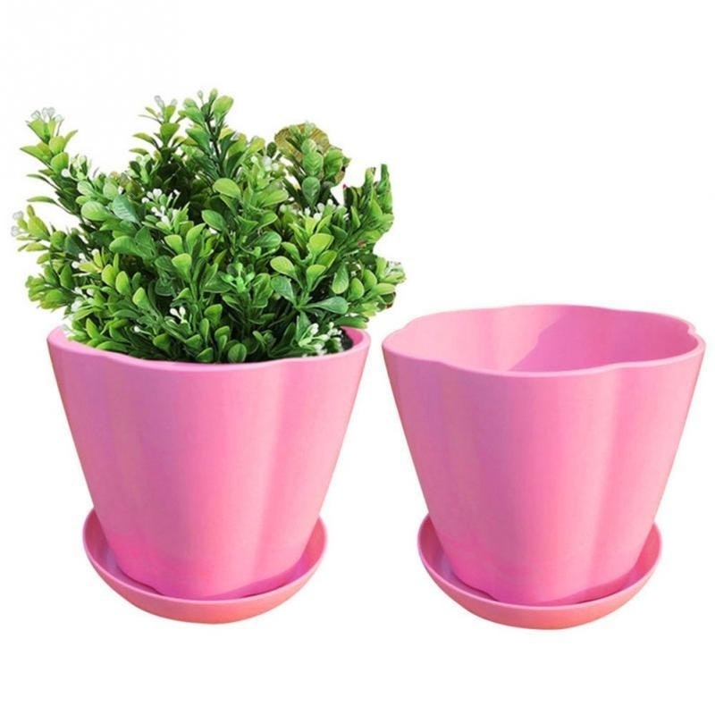 3 kinds of Sizes Flower Pots and Trays,Plastic Pot... – Grandado