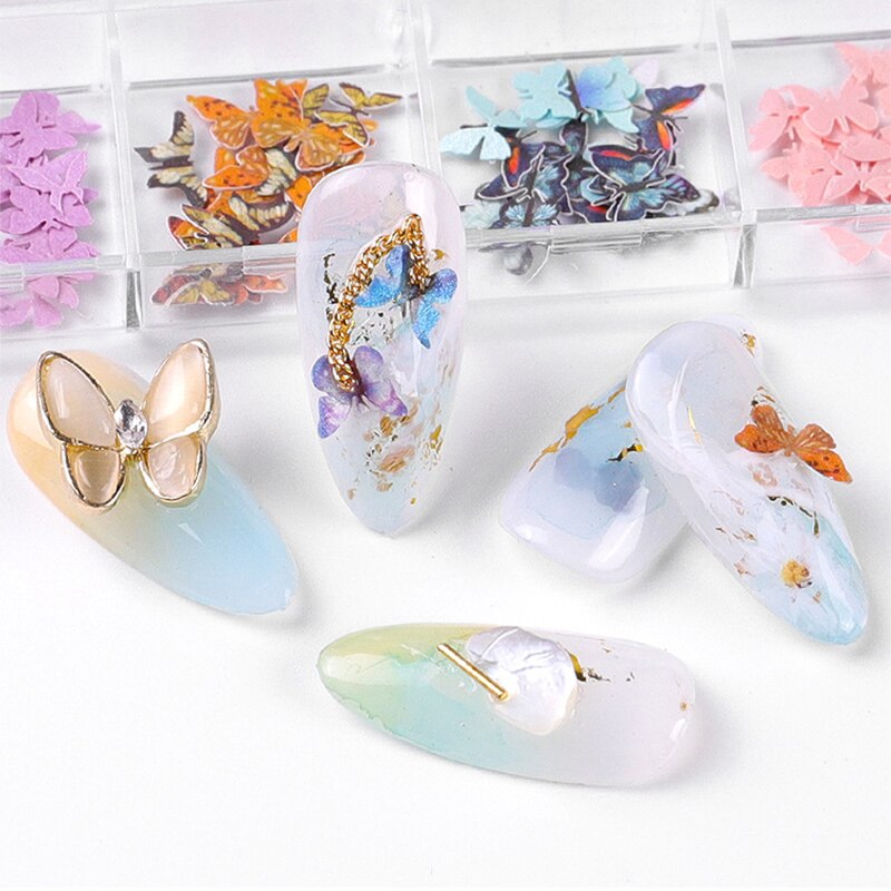 1 box nail art Mixed Christmas nail decoration wit... – Grandado