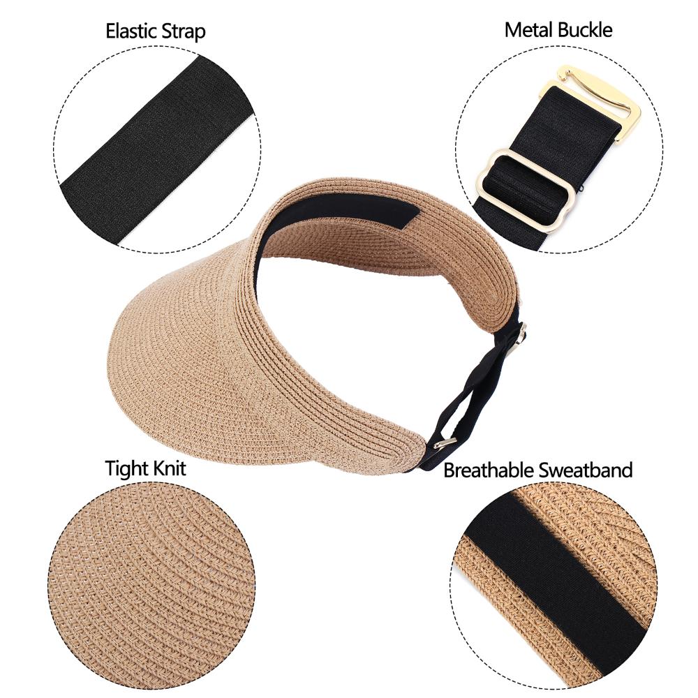 Beach Roll-up Women Wide Brim Hat UV Protective St... – Grandado