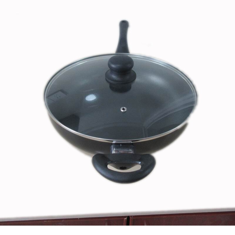 28cm pan deep wok Aluminum FULL INDUCTION BOTTOM N... – Grandado