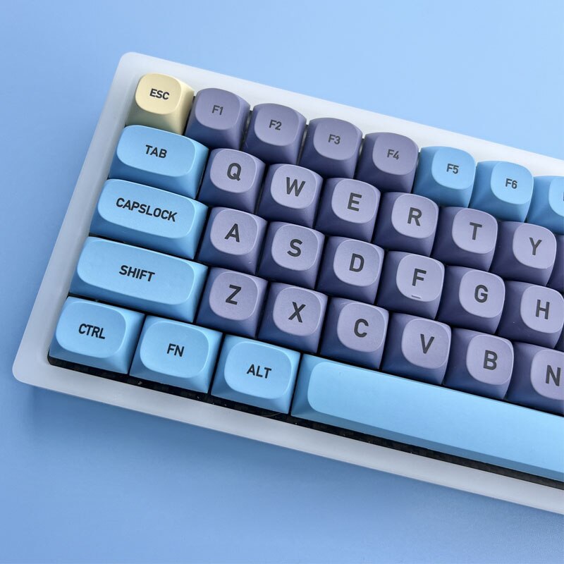 125 Keys/Full Set Of Blue Cat Theme Mechanical Key... – Grandado