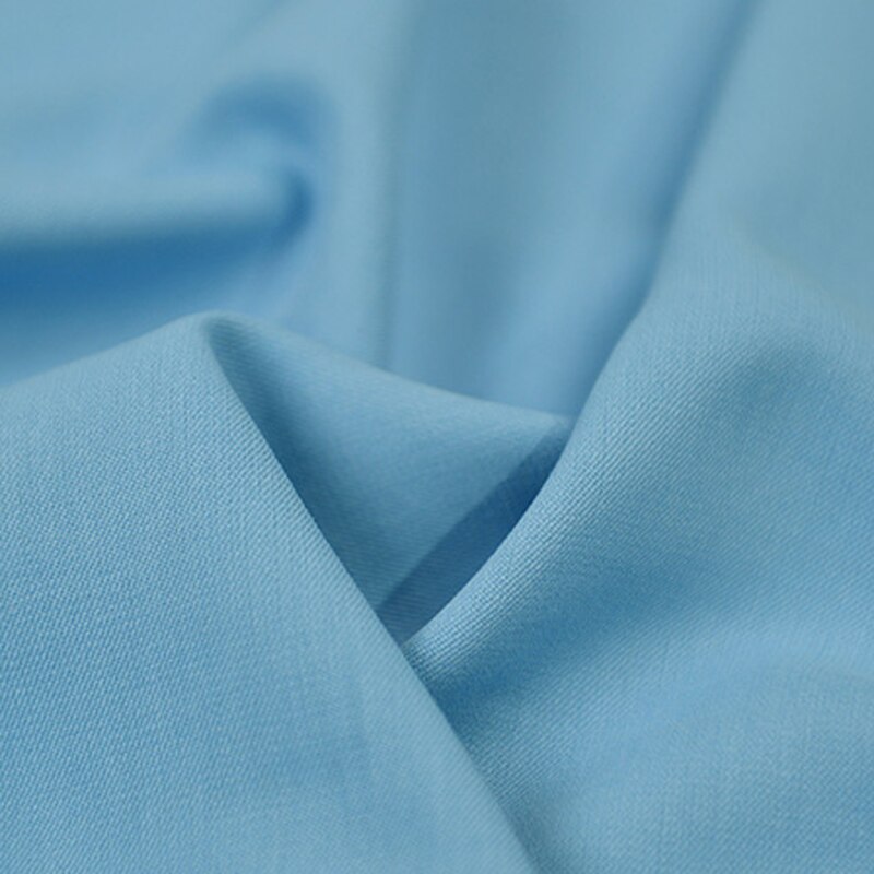 100cm*135cm Natural silk/cotton fabric sky blue go... – Grandado