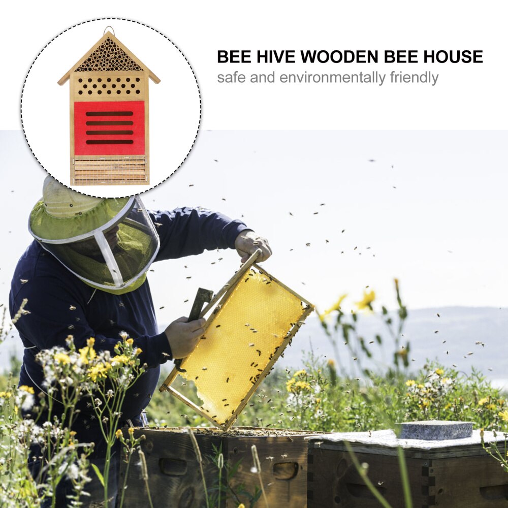 Bee House Hotel for Solitary Bee Outdoor Hanging W... – Vicedeal