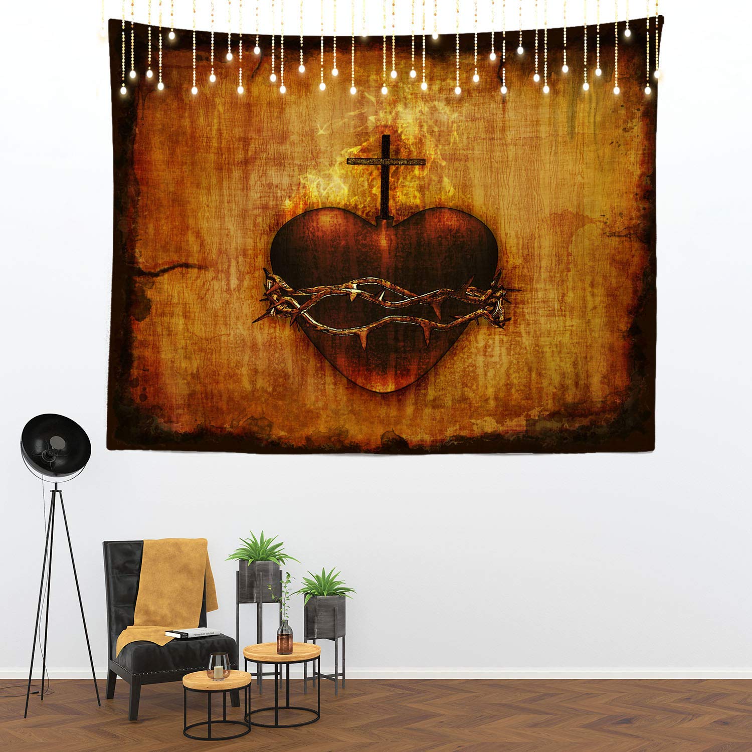 Jesus Heart Sacred Heart Jesus Parchment Digital P... – Grandado