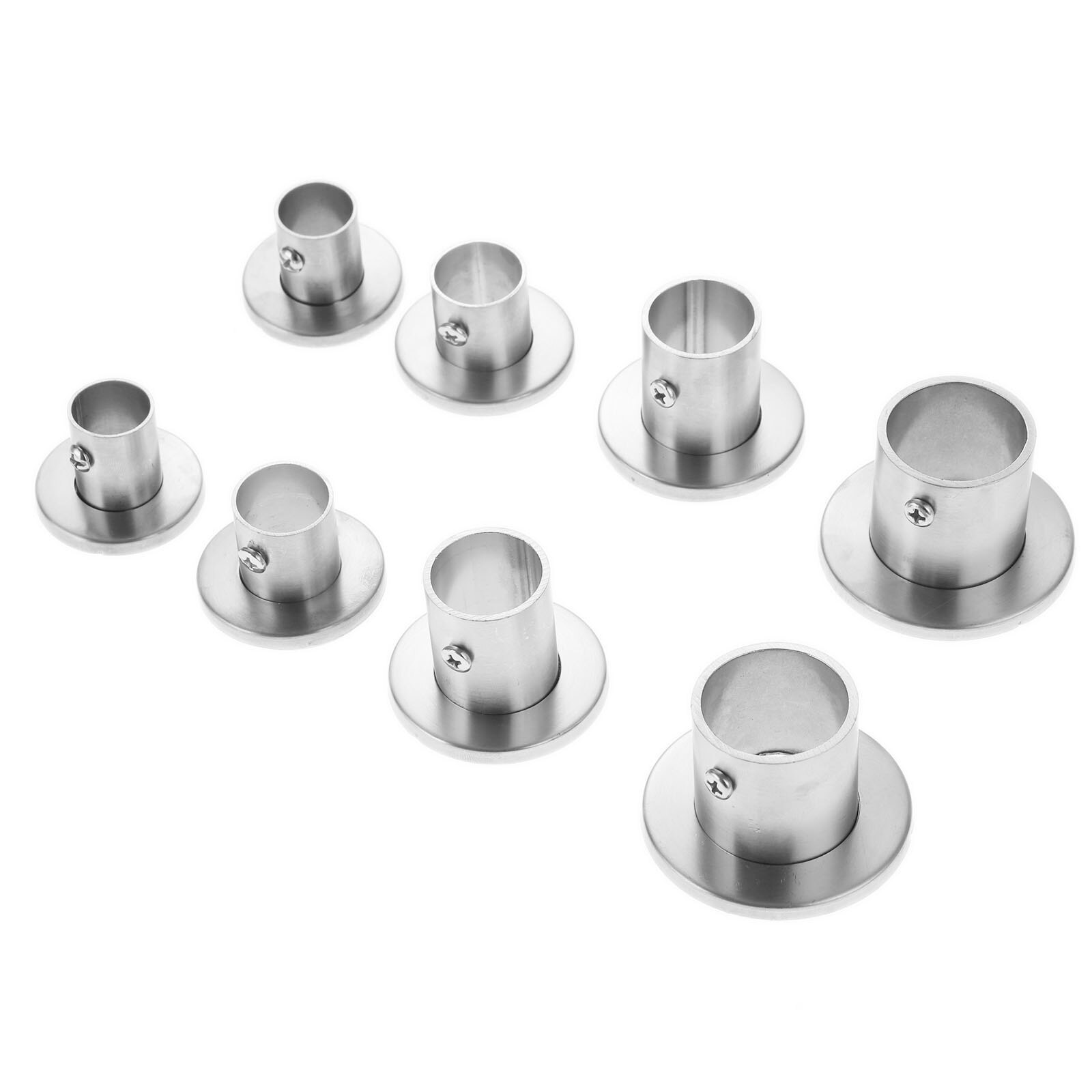 DRELD 2pcs Stainless Steel Wardrobe Closet Rod Fla... – Vicedeal