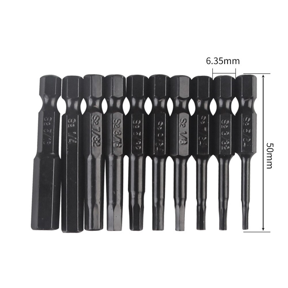 10Pcs 50mm Imperial Hex Head Allen Wrench Drill Bi... – Grandado