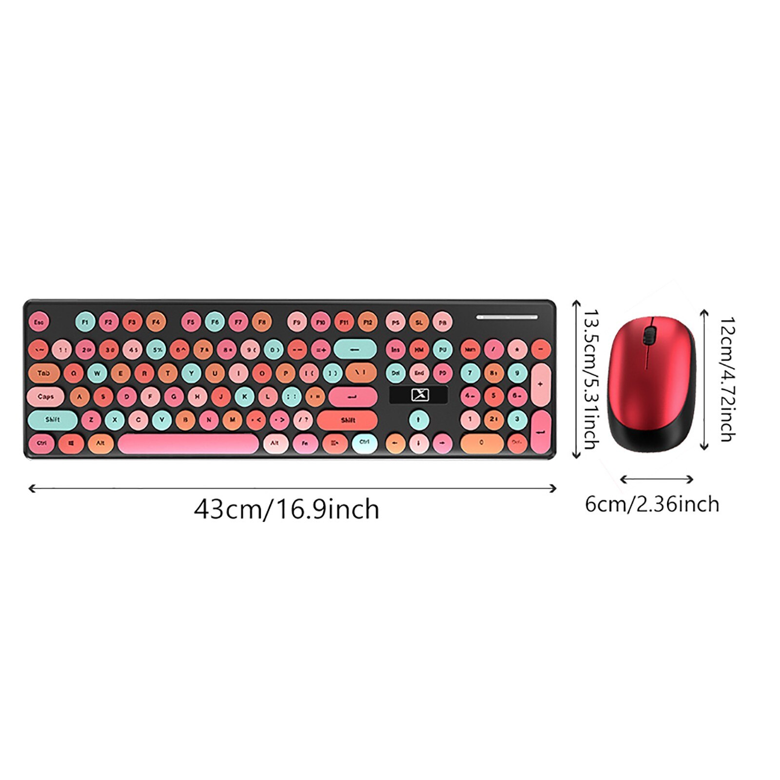 The 2.4GHz rechargeable wireless keyboard and mous... – Grandado