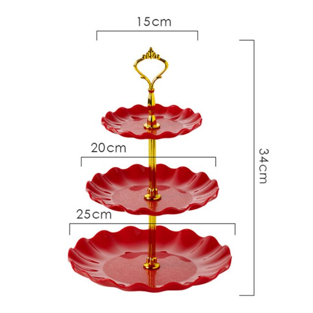 3 Layer Cake Stand Europese Wedding Party Dessert ... – Grandado