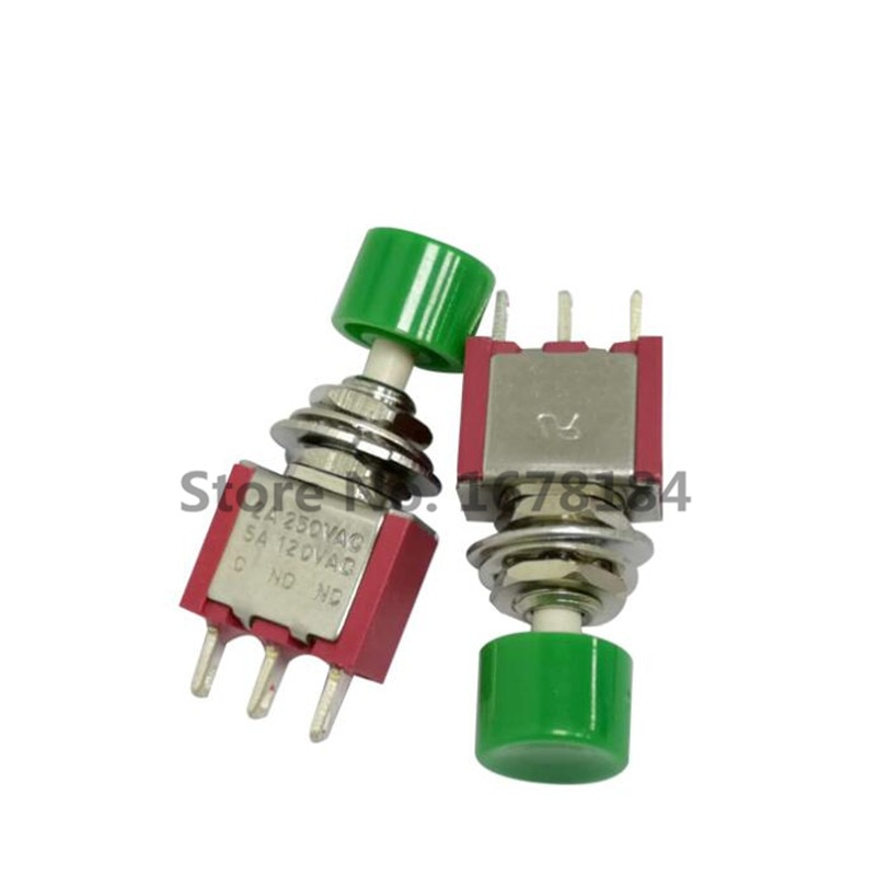 Momentary Push Button Switch 5PCS 6mm Mini Push Button Switch 3 Pin ON ...
