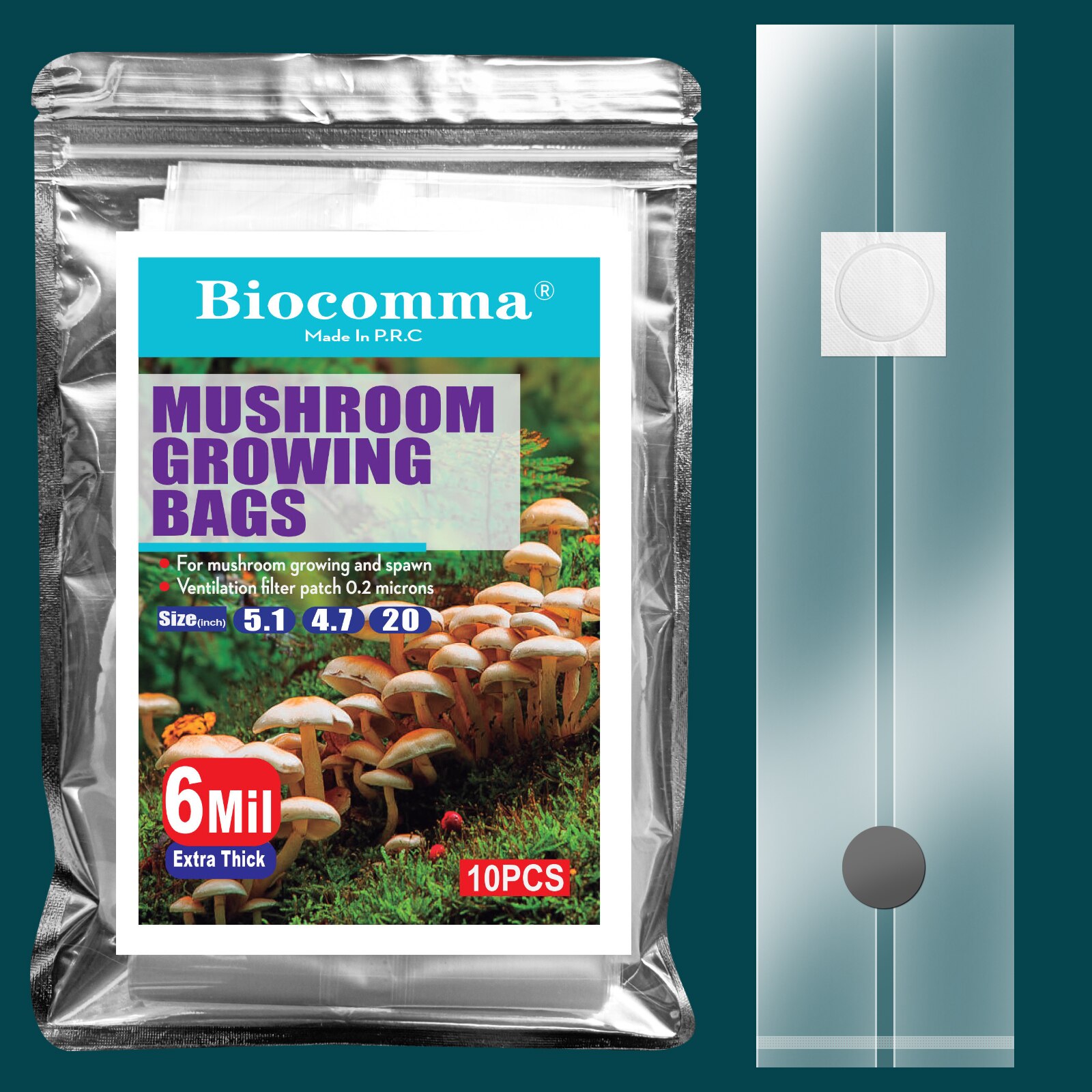 PP Mushroom Spawn Grow Bag Substrate High Temp Pre... – Grandado