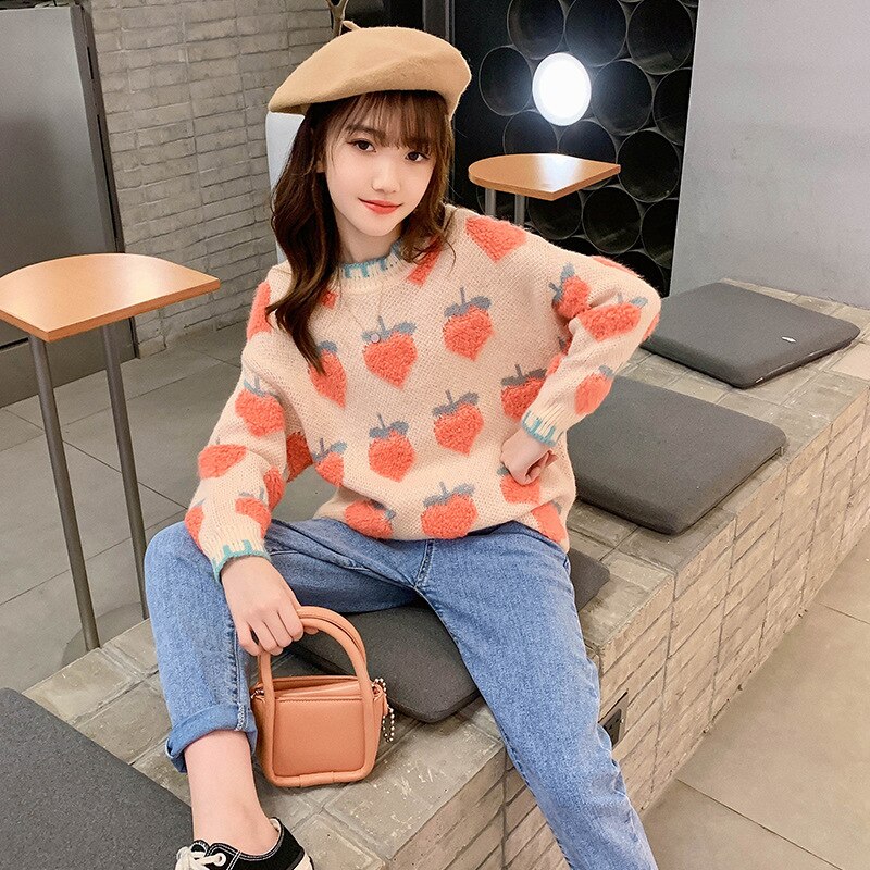 Girls Sweater Winter Autumn Kids Christmas Warm Sw... – Grandado