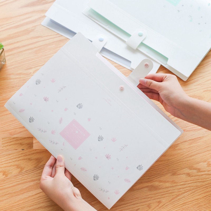 Press Button A4 Organ Bag 5 Pockets Fresh Pattern ... – Grandado