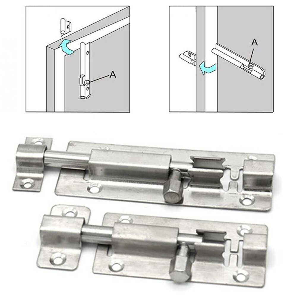 1.5/2/3/4 Inch Silver Stainless Steel Door Sliding... – Grandado