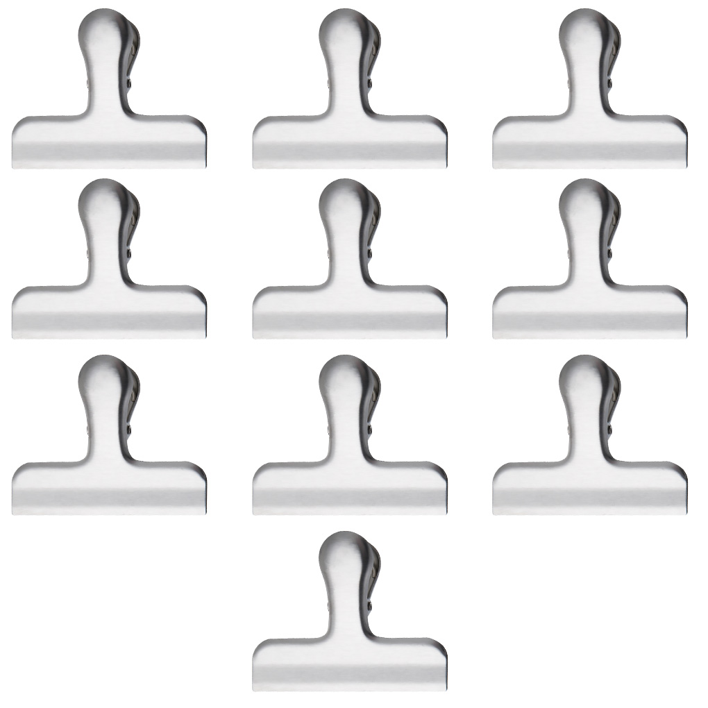 10Pcs Stainless Steel Food Clips File Snacks Metal... – Vicedeal