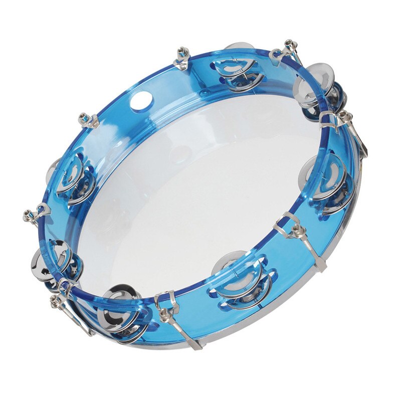 10.5 Inch Self-tuning Blue Red Hand Tambourine Mus... – Grandado
