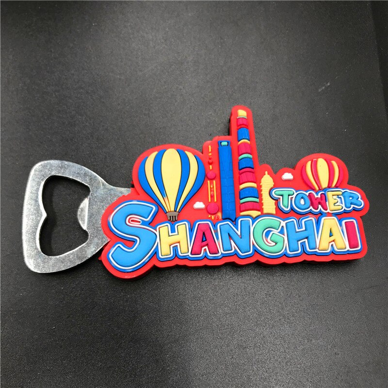 Shanghai Travel Souvenir Silicone Cartoon Fridge M... – Grandado
