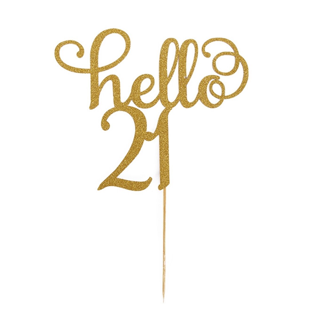 15*20cm Gold Glitter Letter Number Hello 21 30 40 ... – Vicedeal