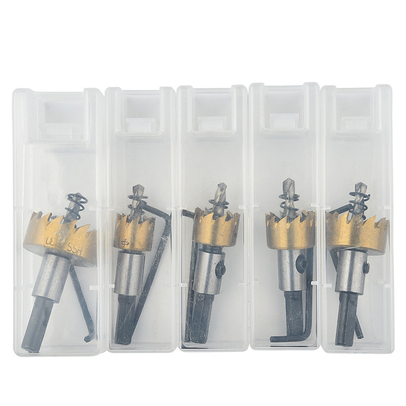 5pc 16/18.5/20/25/30mm Carbide Tip HSS Drill Bit S... – Grandado